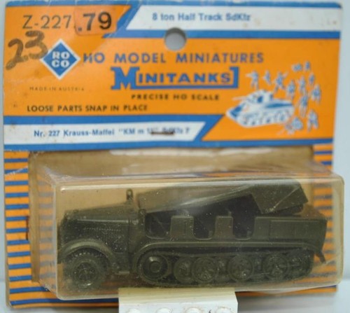 ROCO MINITANKS HO 1:87 - GERMAN 8 TON HALF TRACK SDKFZ #Z227 | eBay