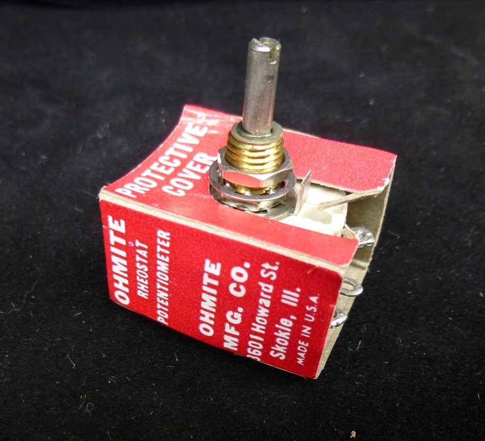 Ohmite M22-01-0001SB Rheostat Variable Resistor 1Ω, 12.5W, 4-Amp, Mil ...
