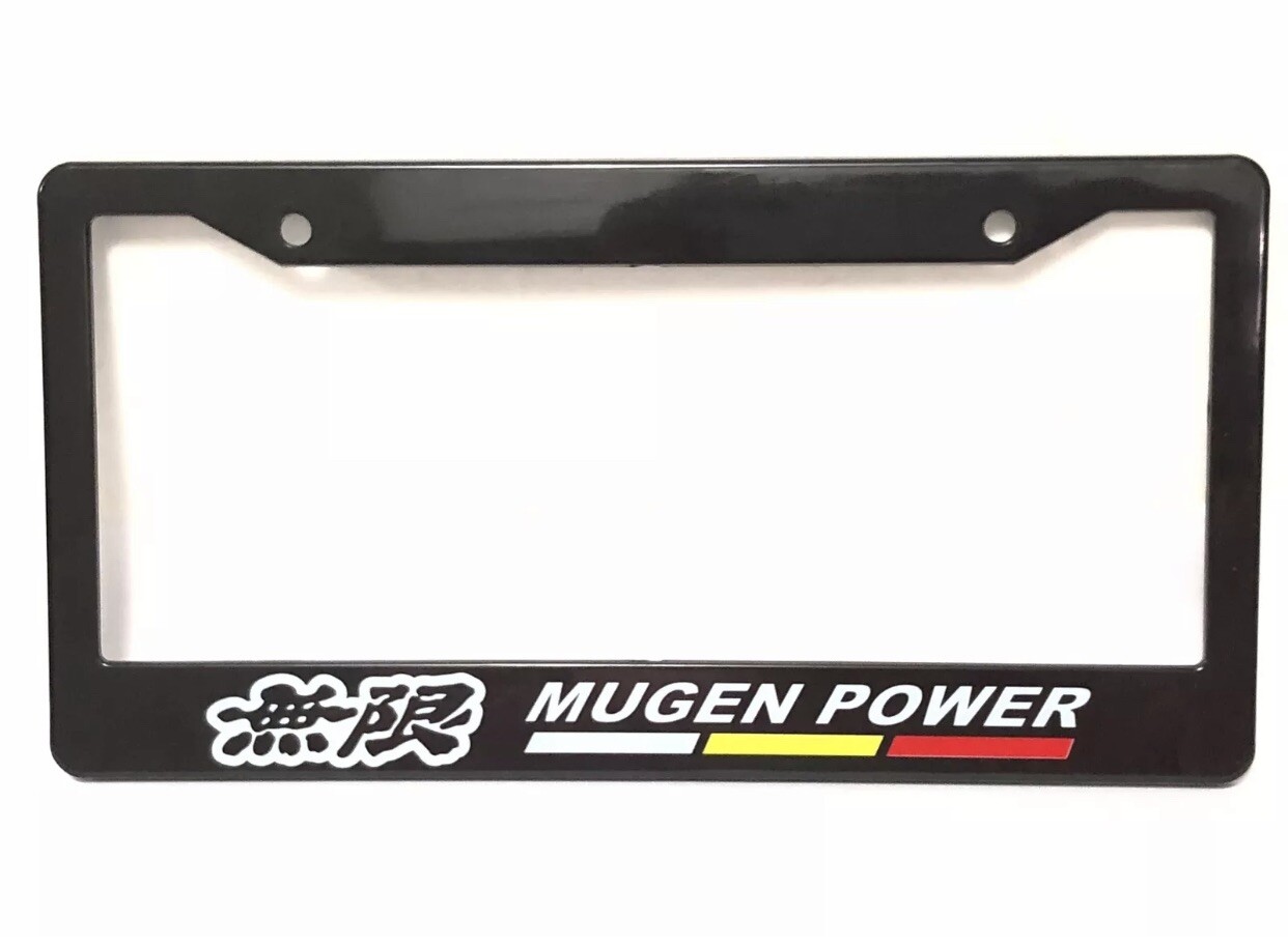 x1 MUGEN POWER Racing License Plate Frame For All Honda Model Universal ...