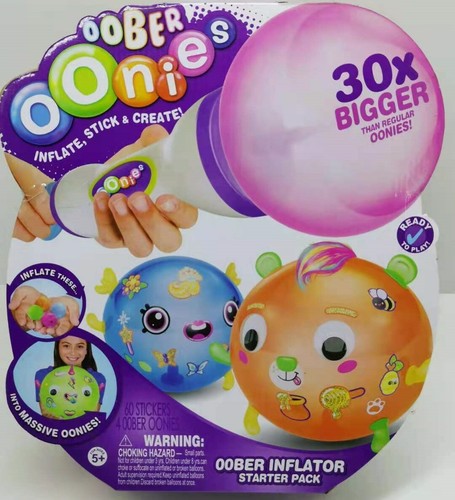 Oonies oober 30x larger inflator starter pack stick on ball balloon ...