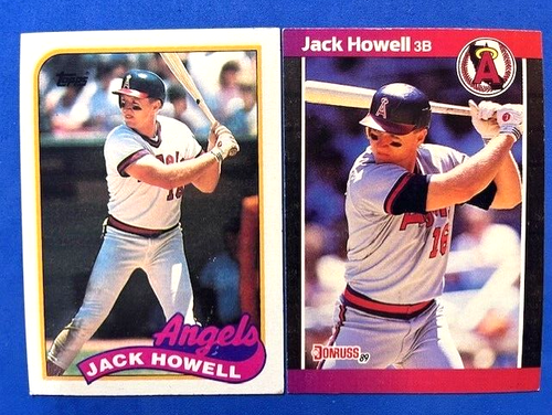 MLB - Jack Howell 1989 Topps & 1989 Donruss Baseball - Angels | eBay