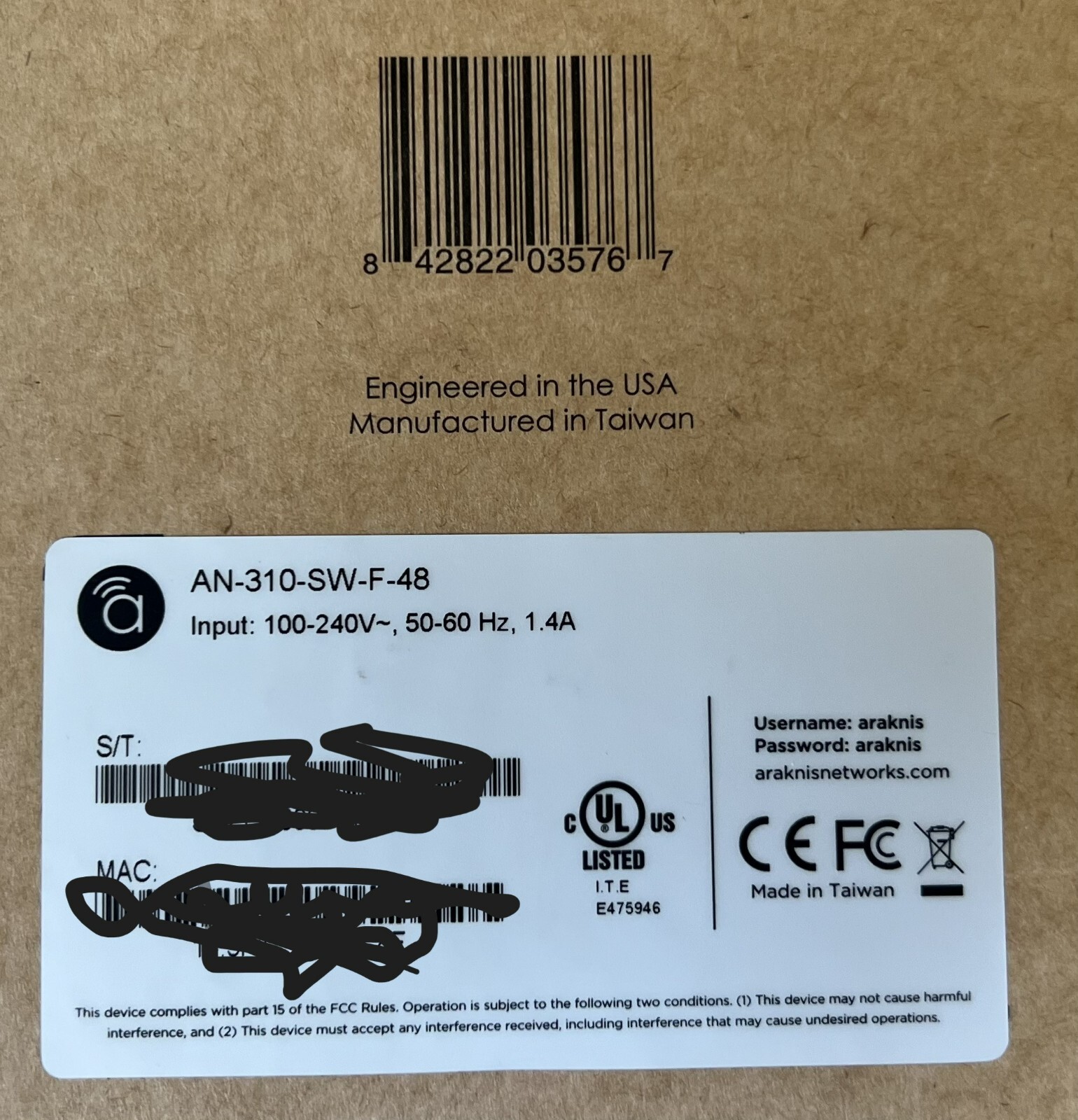 Araknis AN-310-SW-F-48 48 Port Rack Mountable Ethernet Switch for sale ...