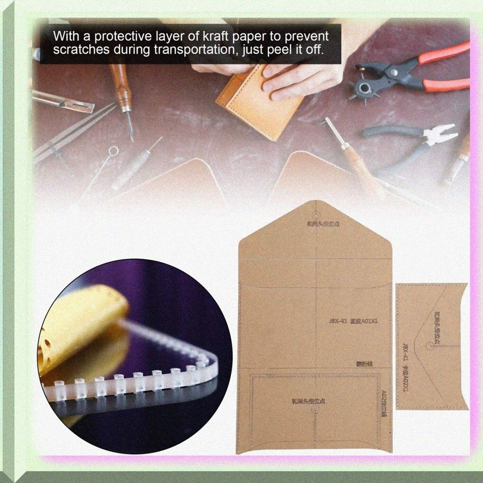 CraftyCreations: DIY Leather Wallet & Envelope Bag Template Kit ...