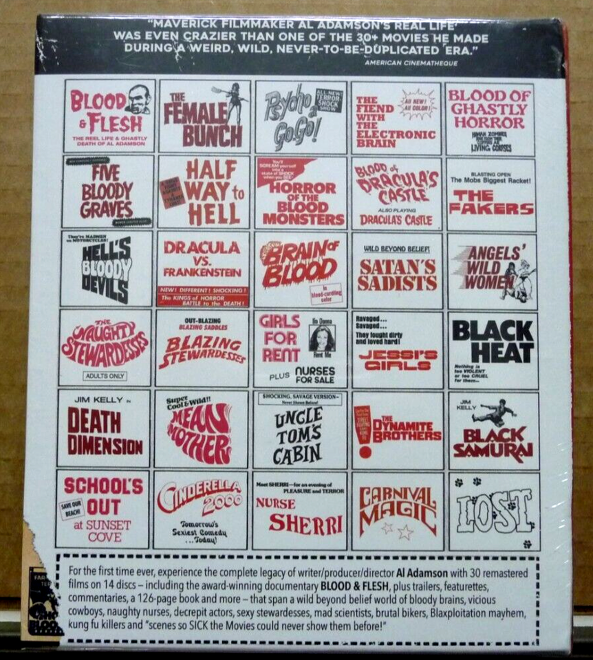 Al Adamson: The Masterpiece Collection (14-Blu-ray Box Set) Severin ...