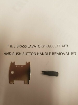 T&S Brass AERATOR TAMPER PROOF REMOVAL TOOL KEY /BIT PUSH BUTTON HANDLE ...