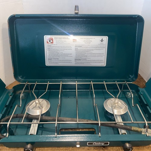 CENTURY 2 BURNER PROPANE STOVE Green Camping Outdoor Stove Tested ...