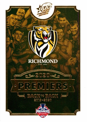 2020 RICHMOND TIGERS AFL Premiers Card CLUB LOGO - 1 of 25 | eBay Australia