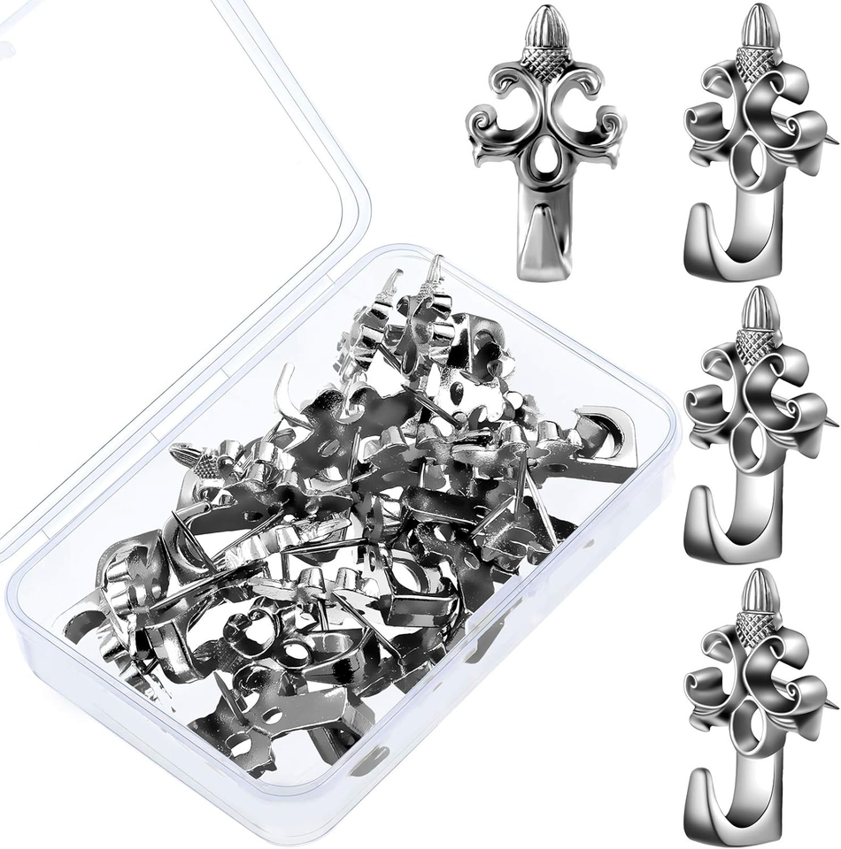 20 Pack Push Pin Hangers Push Pin Picture Hanger Hooks Wall Hooks for ...