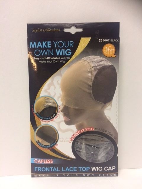 QFITT MAKE YOUR OWN WIG CAPLESS FRONTAL LACE TOP WIG CAP #5067 BLACK | eBay