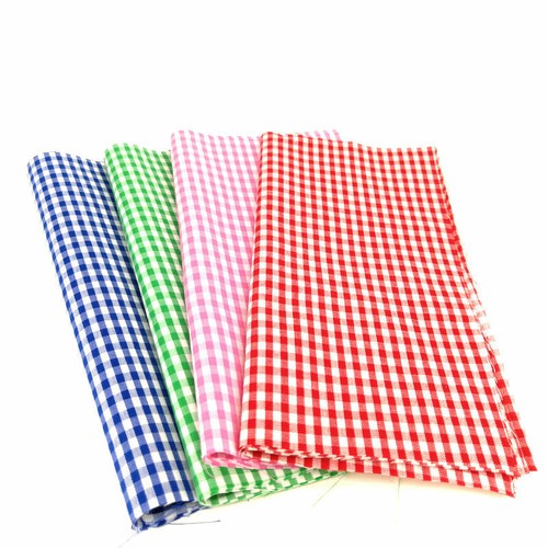 4PC Dollhouse Miniature Four-color Gingham Tablecloth Furniture ...