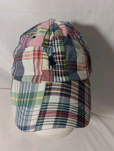 POLO Ralph Lauren Plaid Patchwork Madras Hat Adjustable Cap One Size | eBay