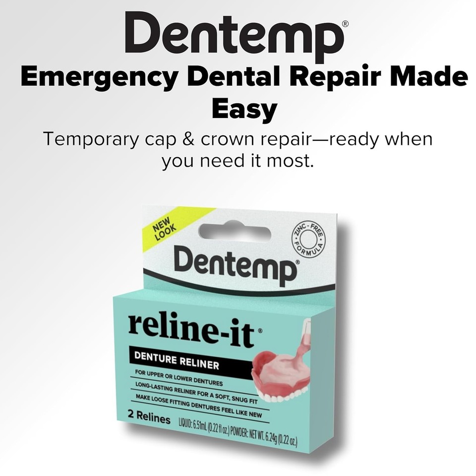 Ultimate Denture Reliner Kit with Custom 3-D Liner - Perfect for ...