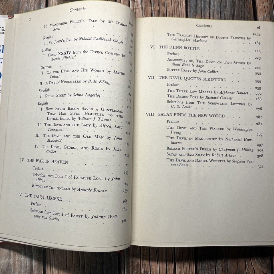 Speak Of The Devil Anthology of Demonology 1945 by Sterling North & C ...