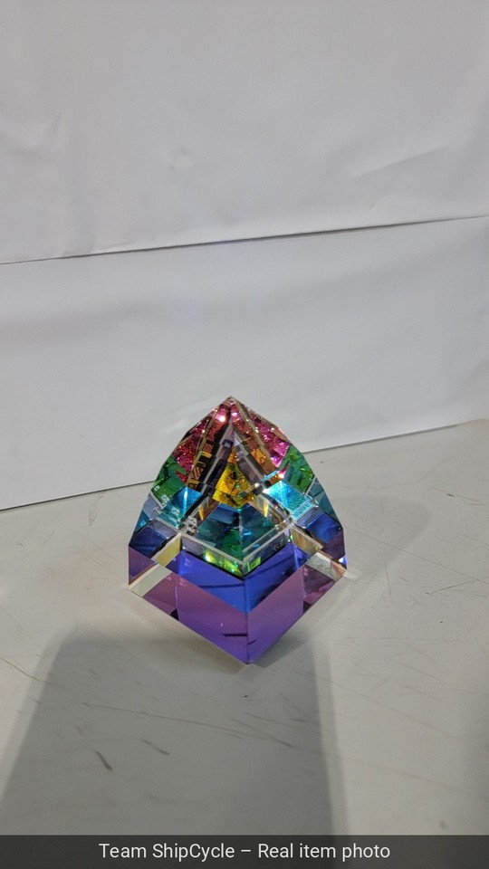 DEFECTIVE other see details Swarovski Prism Pyramid Paperweight 7450 NR ...