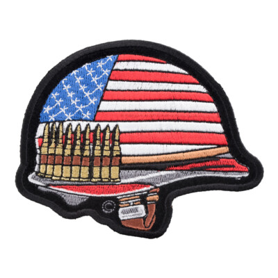 American Flag Combat Helmet Patch, Support Our Troops Patches | eBay