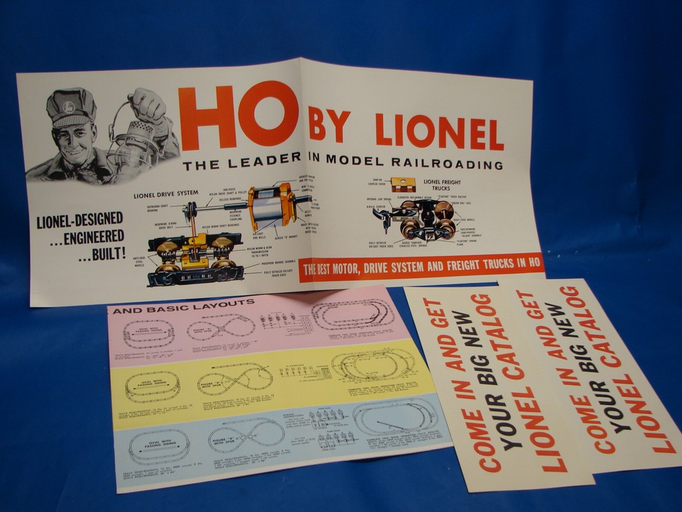 1959 Original Postwar Lionel Dealer Promotion Pack Paper Assortment, C7 ...