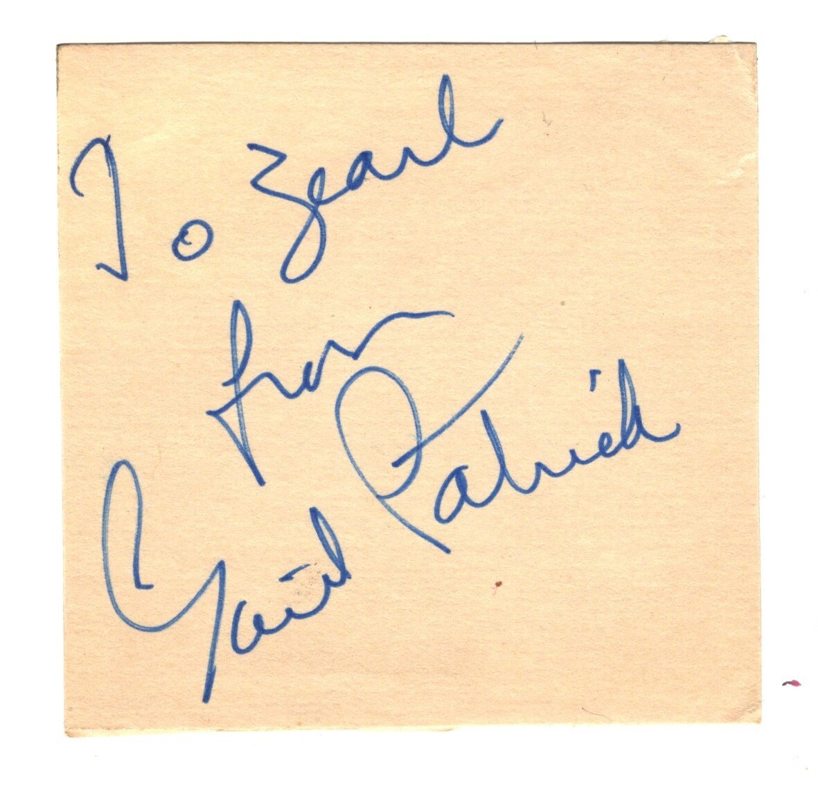 ACTRESS GAIL PATRICK AUTOGRAPH ON WHITE CARD | eBay