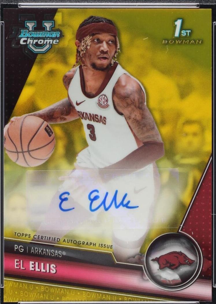 2023-24 Bowman University Chrome - Chrome Prospect Autographs El Ellis ...