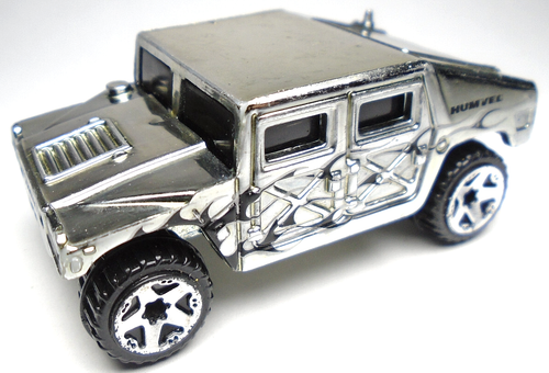 2006 HOT WHEELS GENERAL CORP HUMVEE SILVER / CHROME 1:64 DIECAST 2 1/2 ...