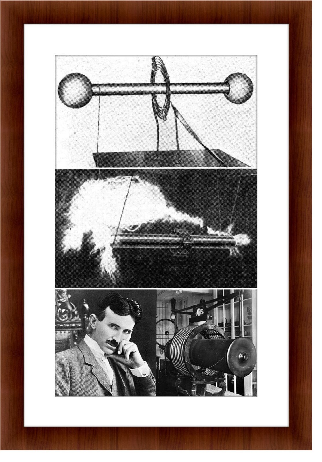 Nikola Tesla Death Ray Teleforce Peace Beam Prototypes Framed Photo ...