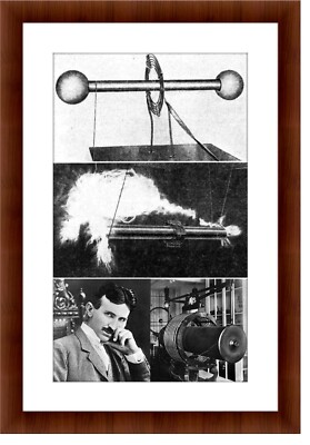 Nikola Tesla Death Ray Teleforce Peace Beam Prototypes Framed Photo ...