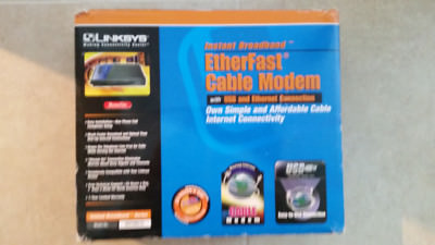 Linksys BEFCMU10 Etherfast Cable Modem Complete In The Box! | eBay