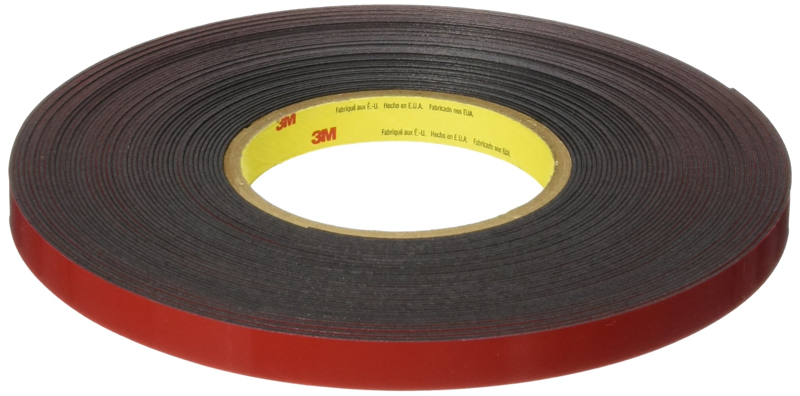 3M Company 6382 Automotive Acrylic Plus Attachment Tape 06382 Black 1/2 ...