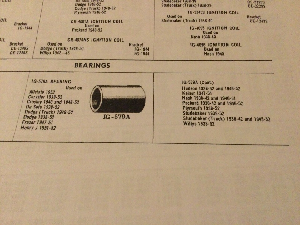 Distributor Bushings Felt Wicks Fraser, Henry j, Hudson, Kaiser, Nash ...