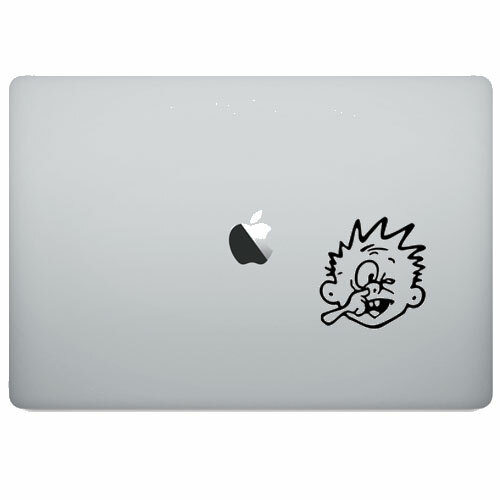Calvin Style Funny Decal Sticker for Macbook Laptop Car Window Bumper ...