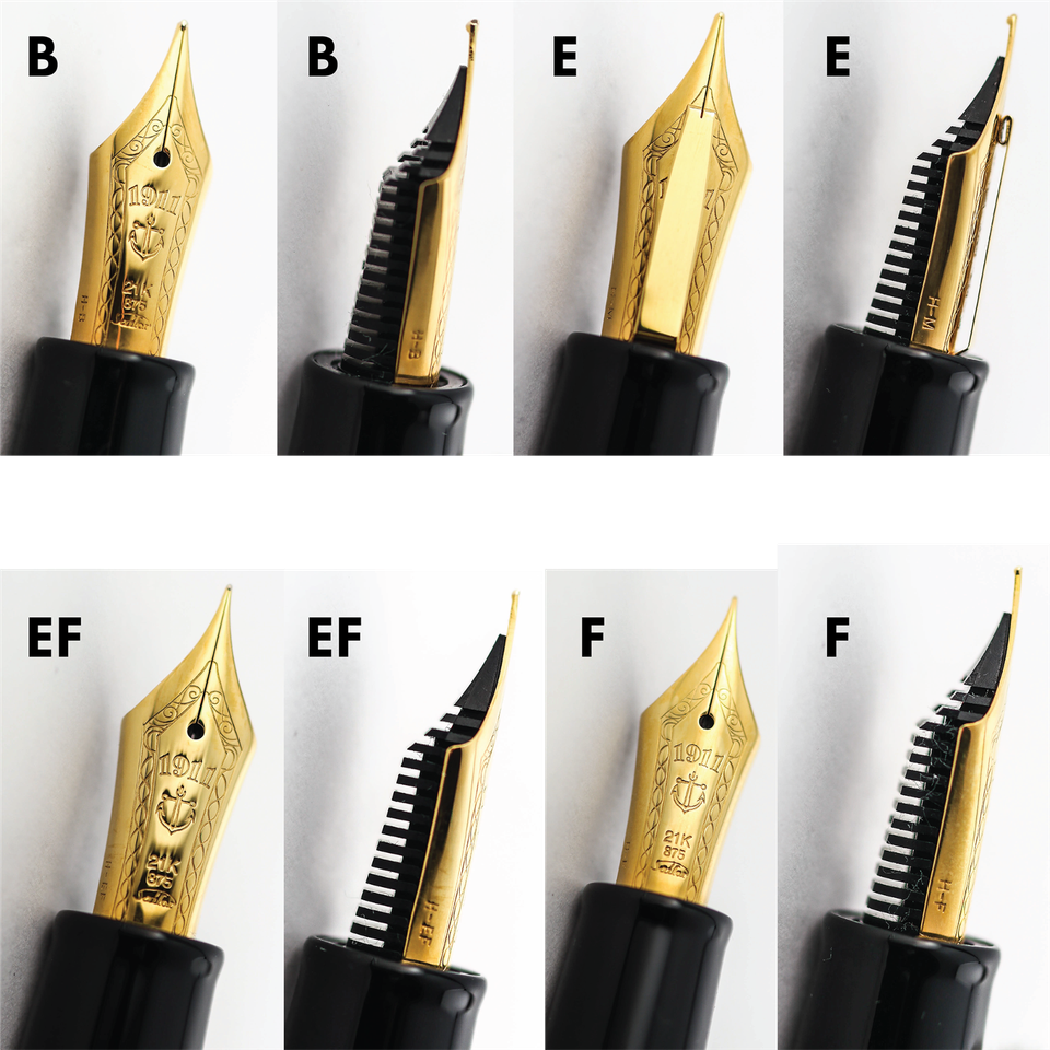 SAILOR NAGAHARA NIB SET (22 - NIBS) Cross Concord Emperor, Fude ...