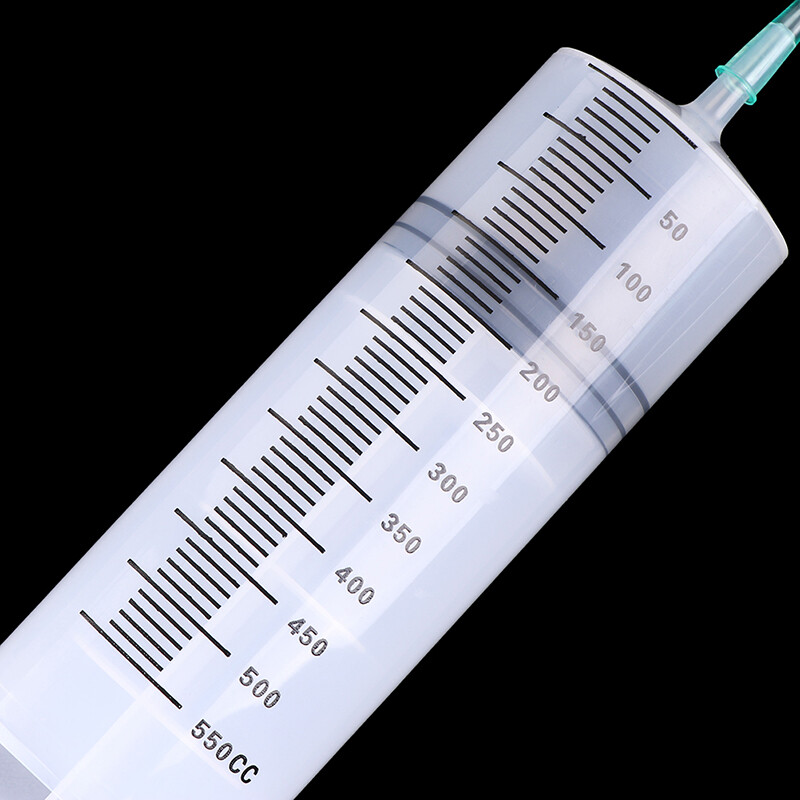 500ml CC Syringe injector Clear Plastic Large Disposable Syringe with ...