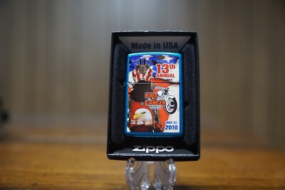 BRADFORD PA KIDS & CANCER MOTORCYCLE RUN ZIPPO LIGHTER MINT IN BOX 2010 ...