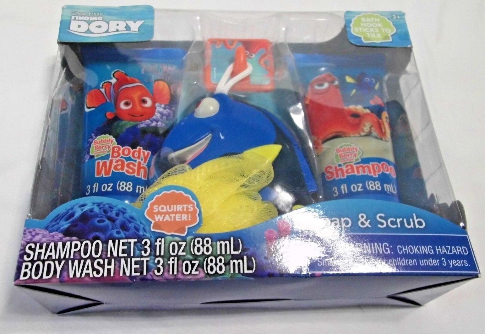 Disney Pixar Finding Dory Shampoo Soap & Scrub Gift 4pc Bath Set for ...