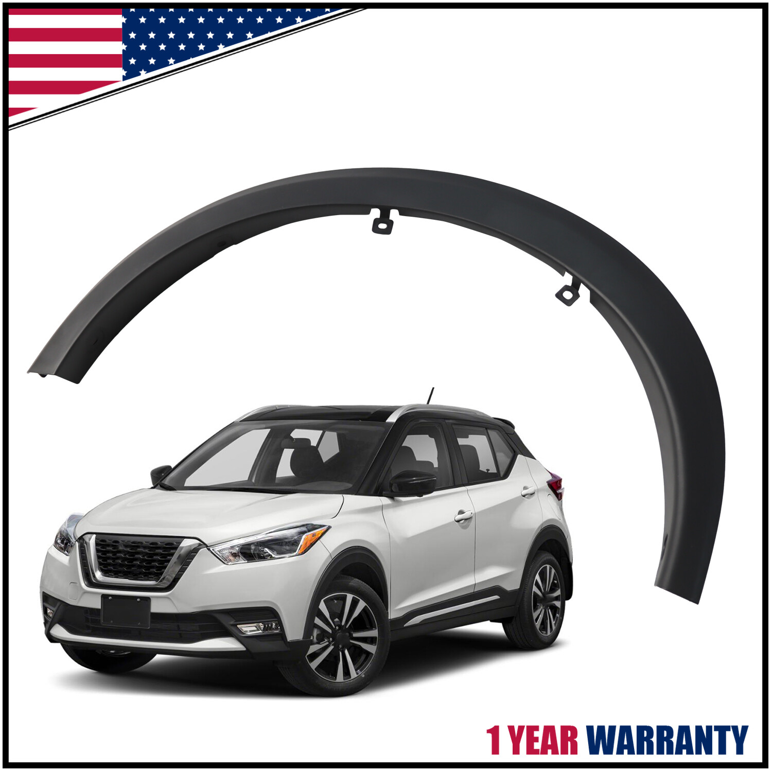 New For 2018-2020 Nissan Kicks Front Left Fender Flare Molding Trim ...