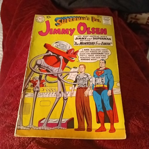 1960 Superman's Pal JIMMY OLSEN #47 robot sci-fi cover silver age ...
