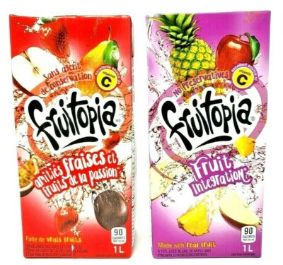 10 X Fruitopia Juices 5 X Fruit Integration & 5 X Strawberry Passion 1L ...