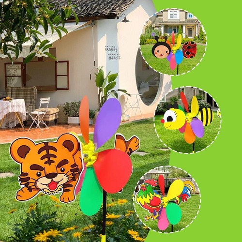 Animal Bee Six Colors Three-dimensional Windmill Children P8K5 Garden ...