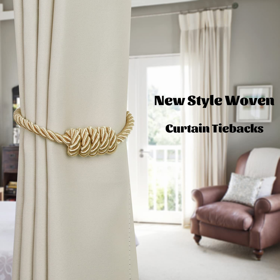 1 Pair Magnetic Curtain Tie Backs Tieback Clips Buckle Holder Home ...