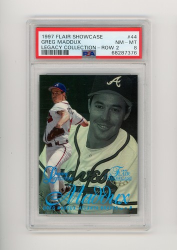1997 Flair Showcase Greg Maddux Row 2 Legacy Collection /100 PSA 8 NM-MT | eBay
