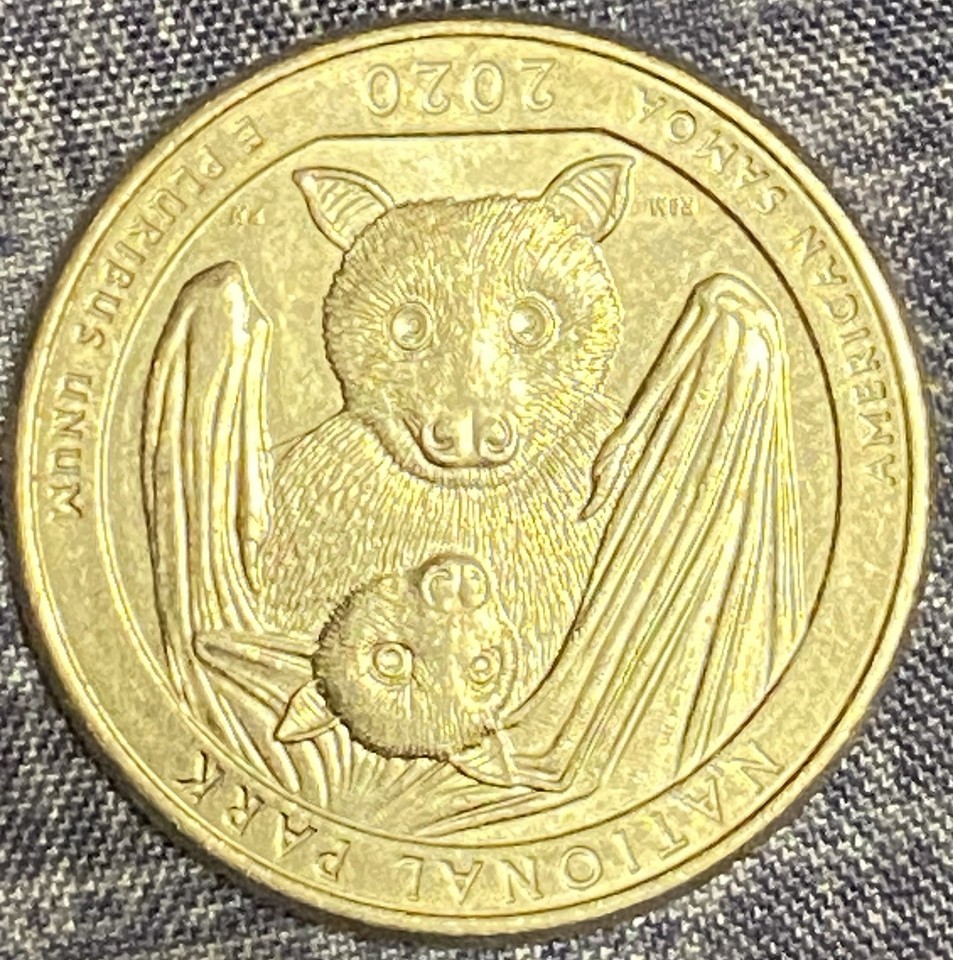 - 2020 Bat COVID Coin, D Mint Mark, American Samoa | eBay
