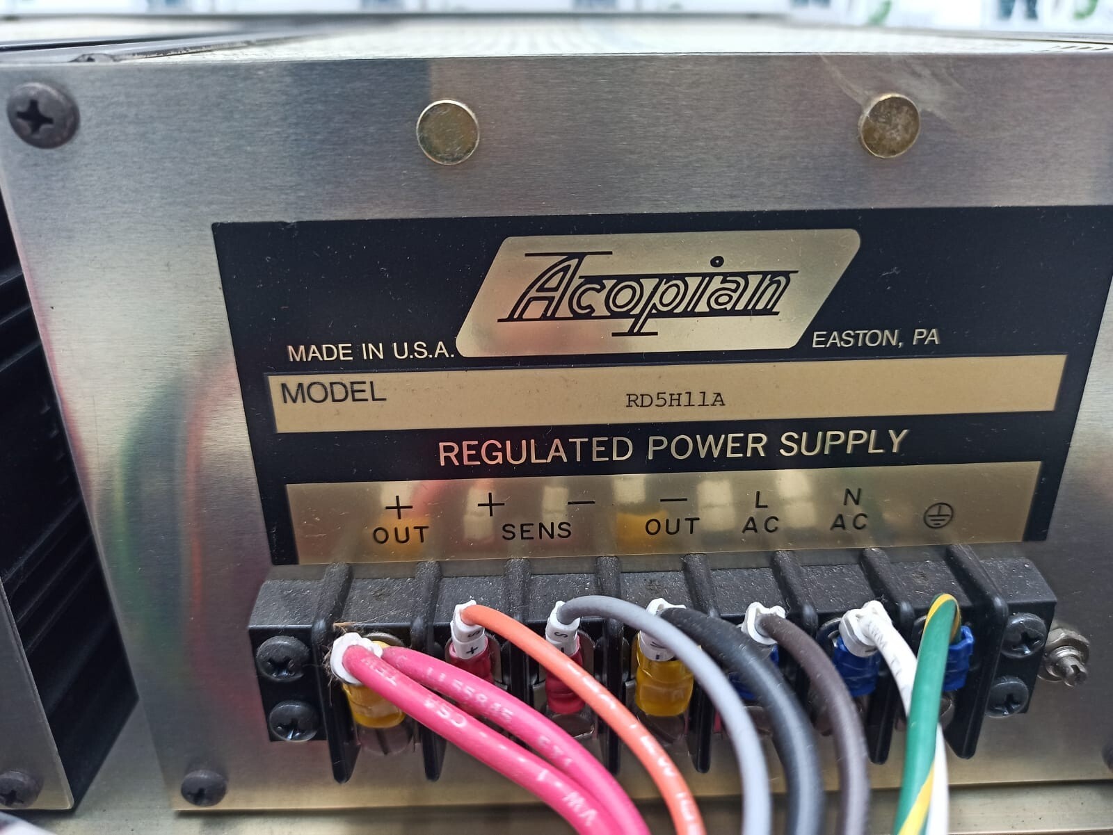 R5H11AH RD5H11A ACOPIAN POWER SUPPLY SL NO 582810 | eBay