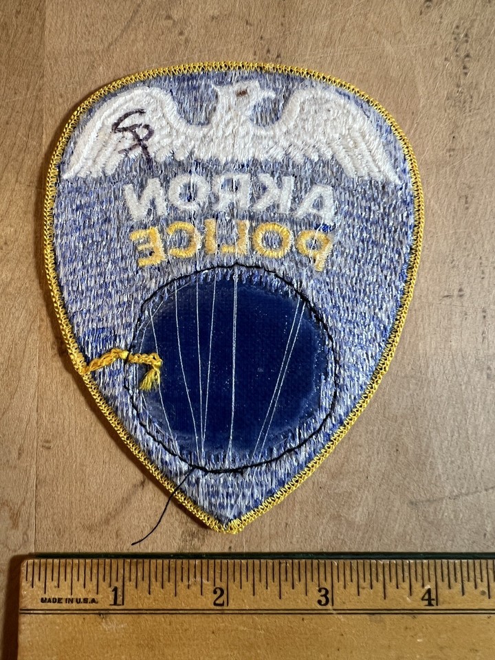 PATCH OLDER LAW ENFORCEMENT POLICE AKRON STATE OF OHIO | eBay