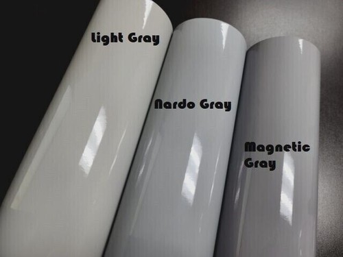 High Gloss Light Nardo Gray Vinyl Car Vehicle Wrap Film Sticker Decal ...