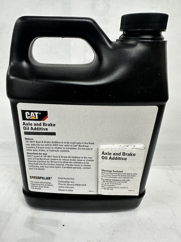 CAT Caterpillar Axle/Brake Oil Additive #, 197-0017, 1 qt For Cat ...