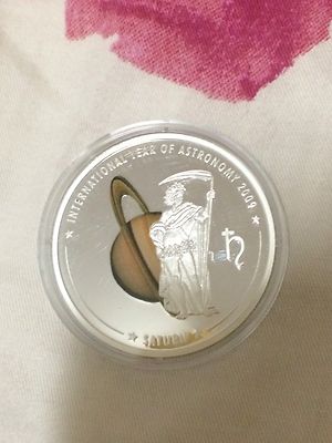 2009 cook islands solar the saturn 5$ silver coin rare，coa | eBay