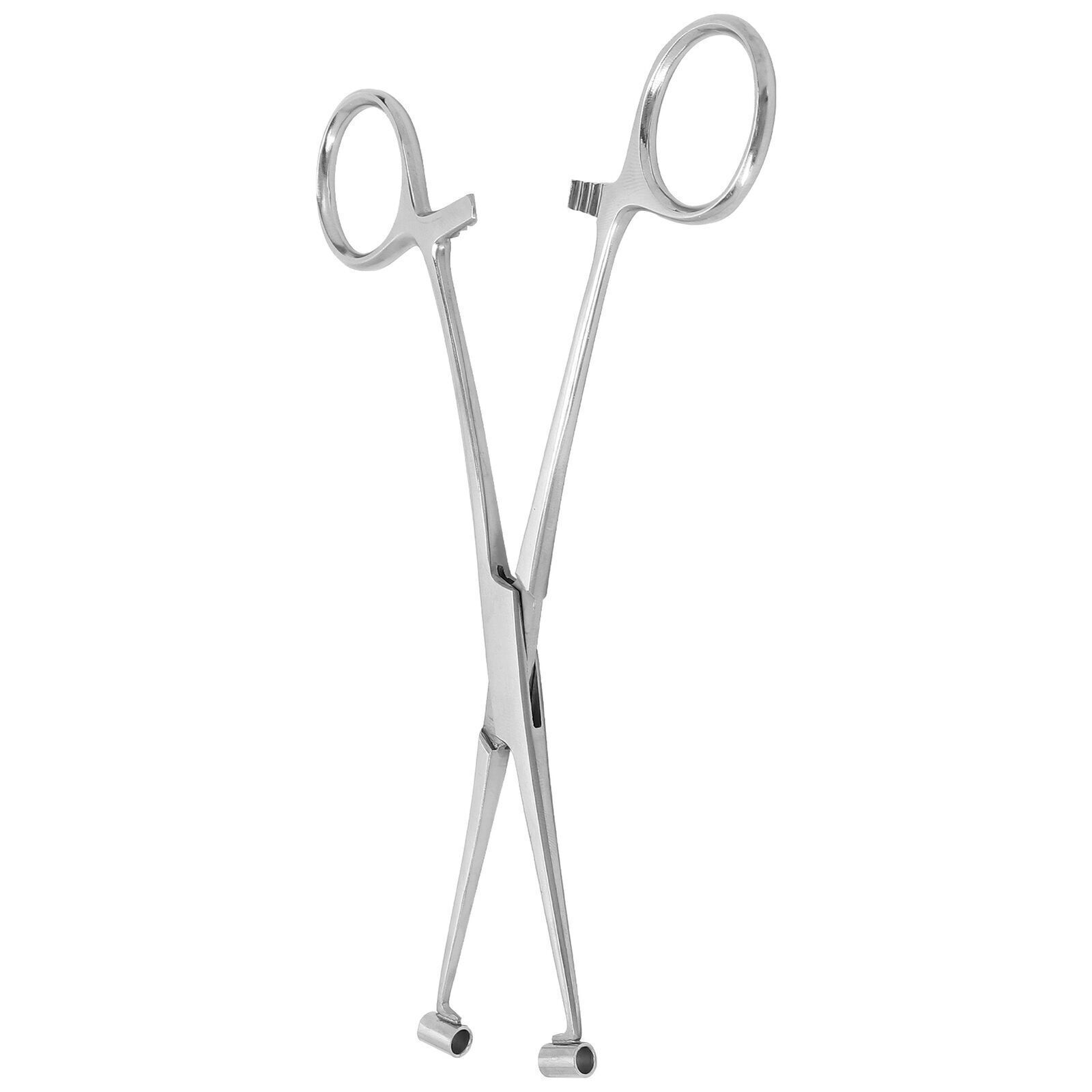 Body Piercing Clamps Ear Nose Stainless Steel Round Slotted Septum Tube ...