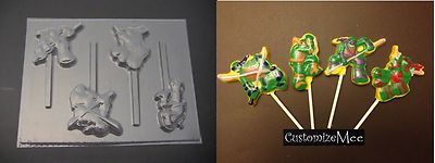 TEENAGE MUTANT NINJA TURTLES TMNT Chocolate Candy Lollipop Soap Clay ...