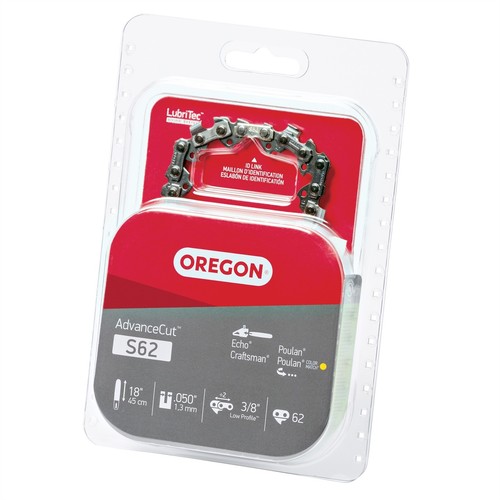 Oregon ADVANCE CUT CHAINSAW CHAIN S62 18" 62-Links 3/8" Profile, 050 ...