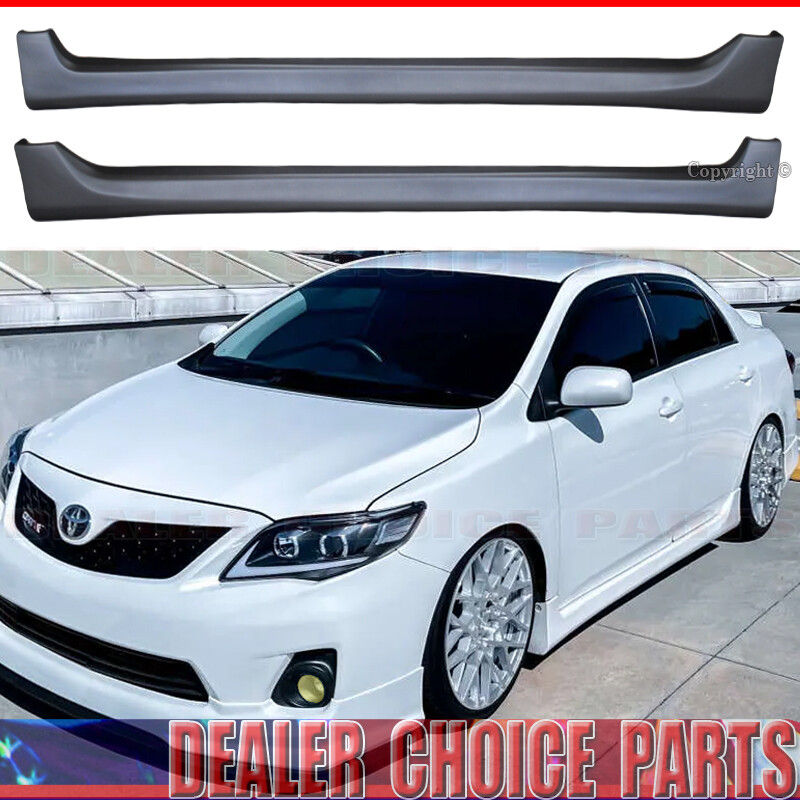 S Type Add-On Side Skirts Body kit For 2009 2010 2011 2012 2013 Toyota ...