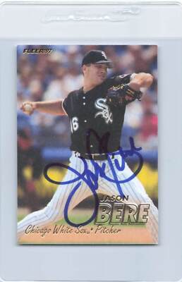 1997 Fleer #57 Jason Bere White Sox Signed Auto *K1425 | eBay
